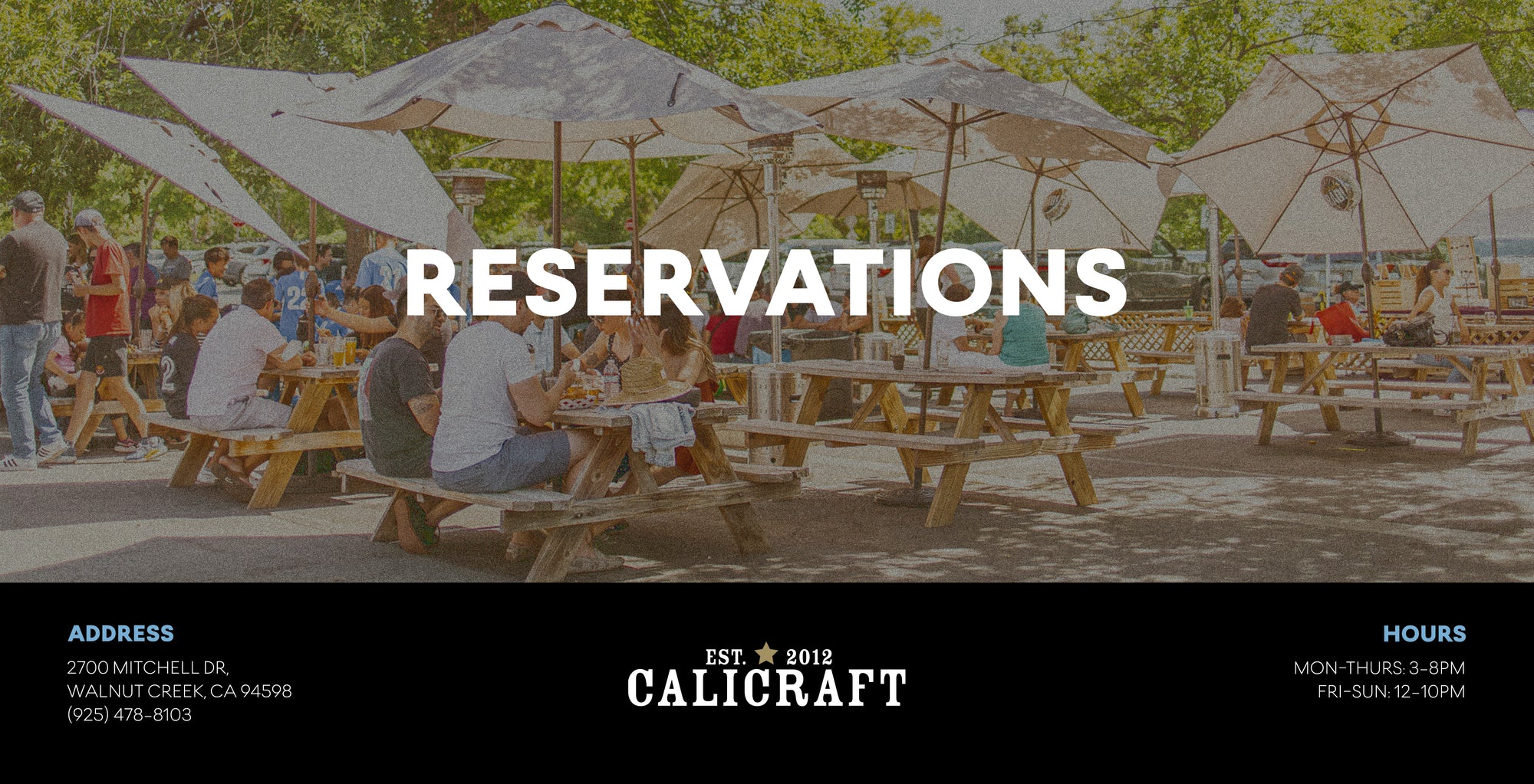 Reservations – Calicraft Brewing Co
